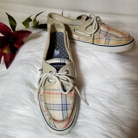 Sperry | Shoes | Womens Sperry Topsider Plaid Size 75 | Poshmark